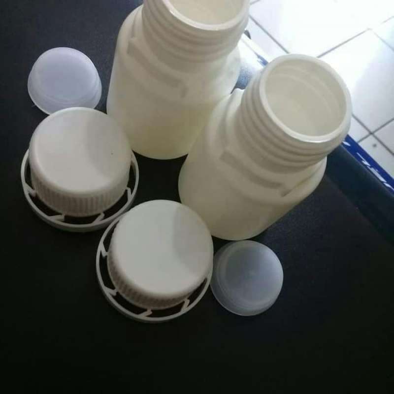 Jual Botol LABOR 50ml argo Pert 50ml plastik HDPE kimia tutup bulat di ...