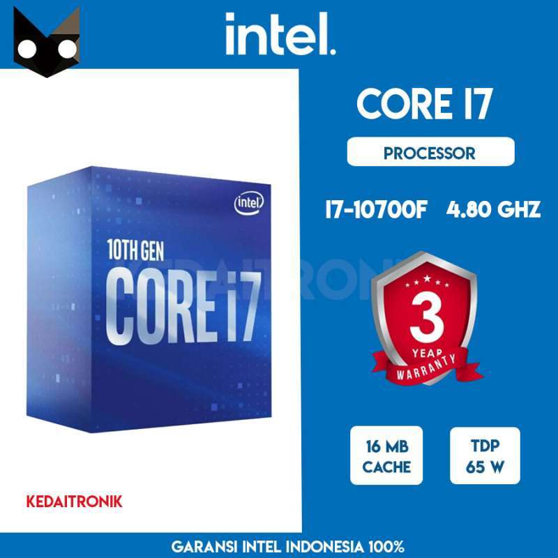 Jual Processor Intel Core I7 10700F Comet Lake Socket LGA 1200 Box Di Seller KEDAITRONIK