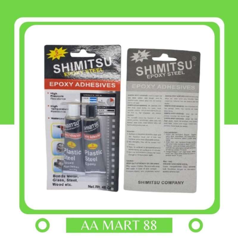Jual lem besi 5 menit / lem epoxy hardener / lem campur hitam putih di ...