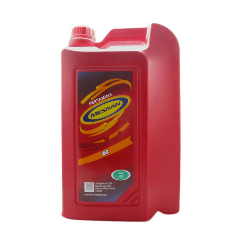 Jual Pertamina Mesran B40 SAE 40 Diesel Oil Mobil [5 L/ Kemasan Galon ...