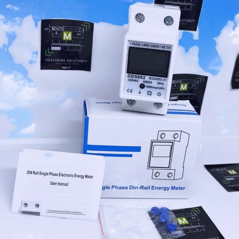 Jual Kwh Meter Digital 1 Phase Din Rail 220v 80a Light Lcd Di Seller ...