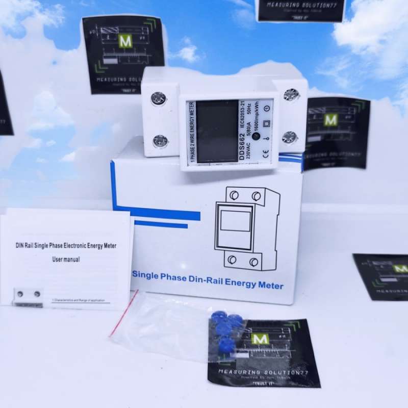 Jual Kwh Meter Digital 1 Phase Din Rail 220v 80a Light Lcd Di Seller ...