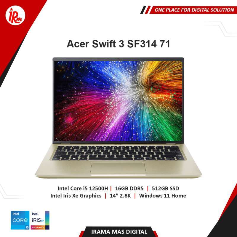 Jual Acer Swift 3 Oled Sf314 71 Intel Core I5 12500h 16g 512gb Ssd