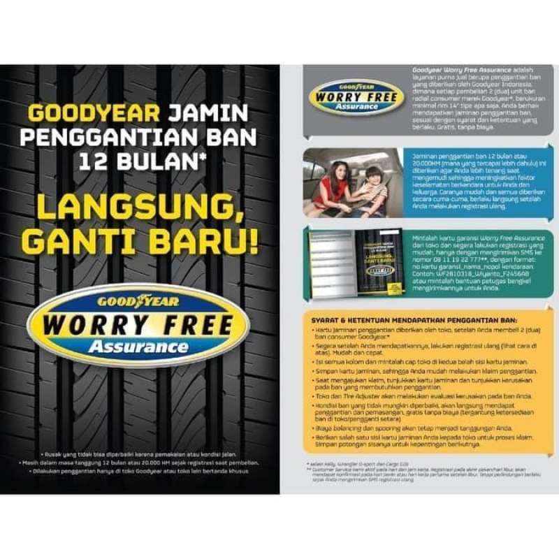 Promo Ban Goodyear Duraplus 2 195/65 R15 Mobil Luxio Apv Arena Kijang Krista Diskon 1% Di Seller ...