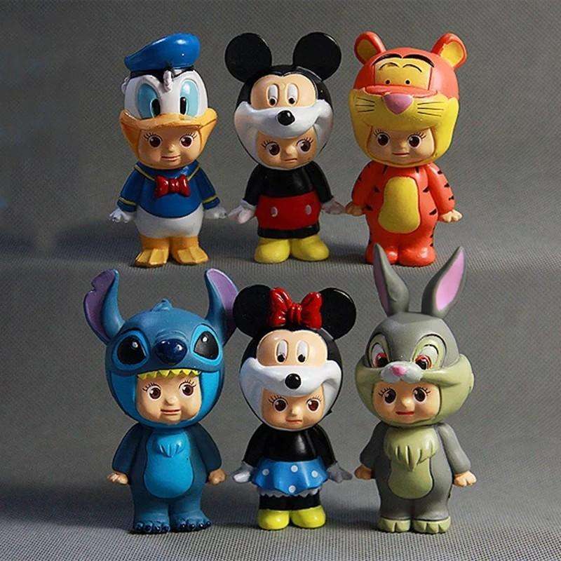 Jual Figure Set 6 Disney Sonny Angel / Shin Chan Mickey Minnie Donald ...