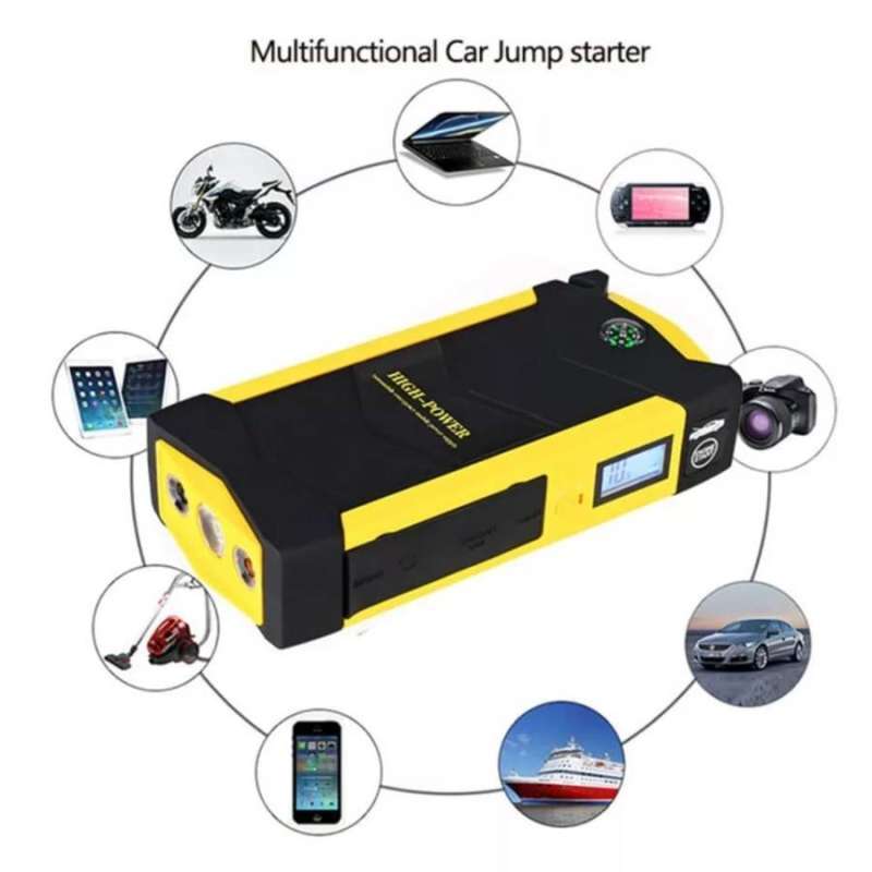 Jual Power Bank Jump Starter 69800mah Aki Mobil 4 Port Senter 12v ...