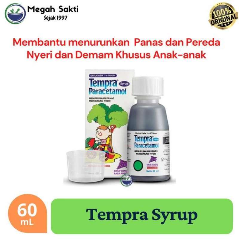Jual Tempra Syrup Paracetamol - Obat Demam Dan Pereda Nyeri Anak 60ml ...