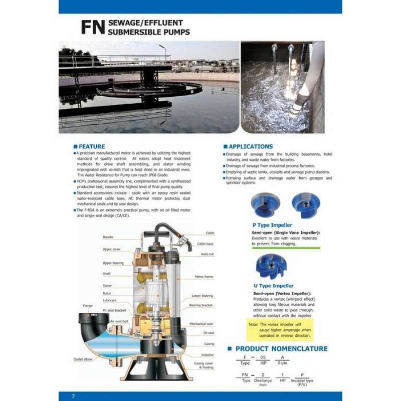 Jual Pompa Celup Air Kotor 2.2kw An-23 3hp 3phase (manual) Di Seller Mitra Maju Teknik ...