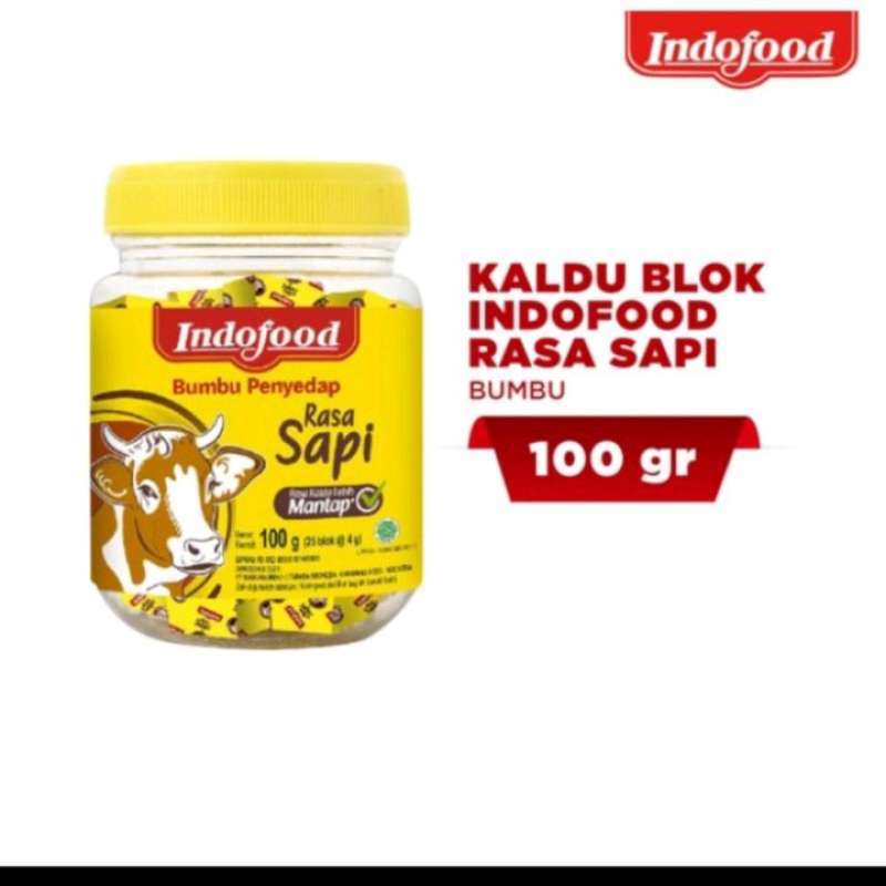 Jual Indofood bumbu penyedap rasa sapi balok kemasan botol 100 gr di ...