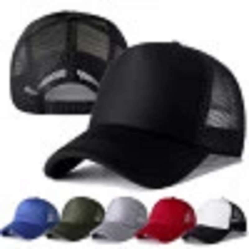 Jual Topi Trucker POLOS TOPI Jaring Polos topi Jala polos - Merah,Hitam ...