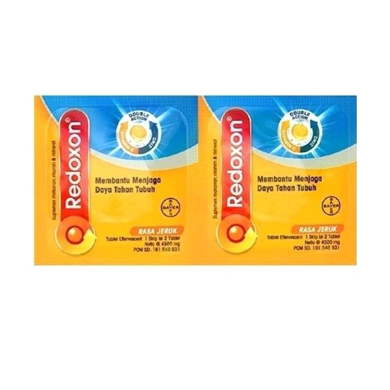 Jual Redoxon Rasa Jeruk Vitamin Suplemen Calsium [Sachet/ 2 Tablet] di ...