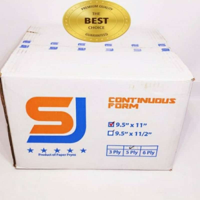 Promo Kertas Continuous Form 5 Ply 9 5X11/2 (Prs-Bagi2) Diskon 15% di ...