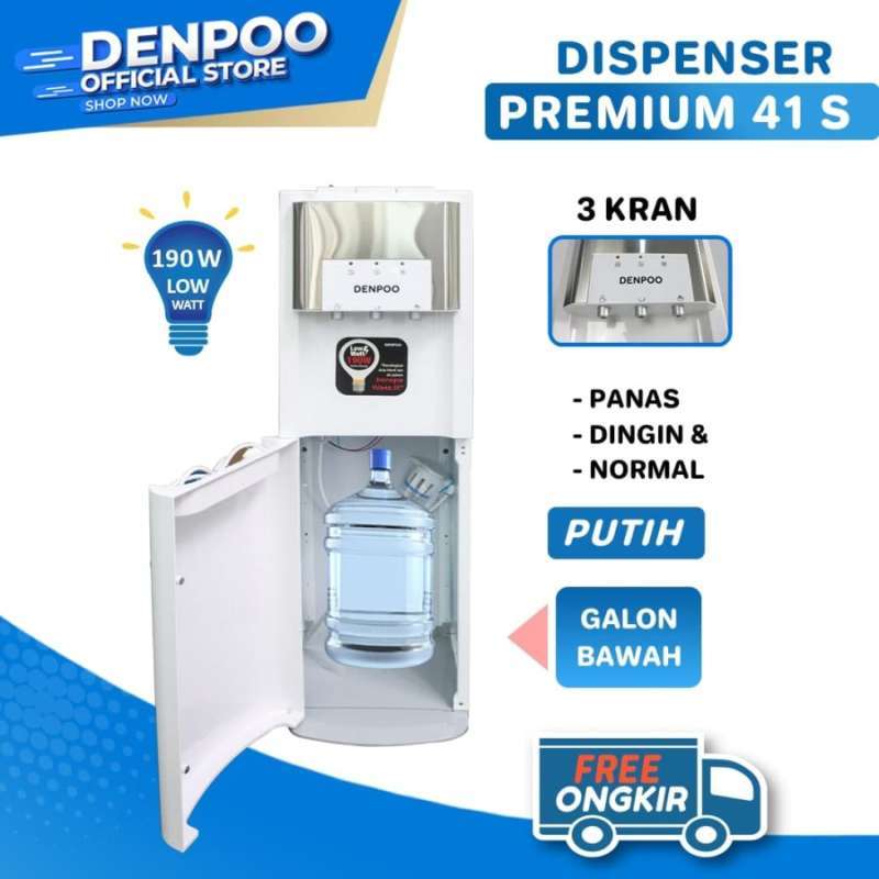 Promo Denpoo Premium-41s Water Dispenser - Black [Low watt/ Hot/Cold ...
