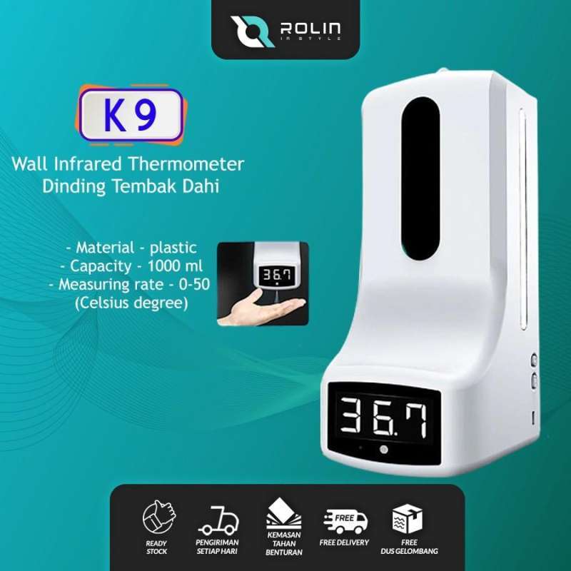 Jual K9 Automatic Sensor Dispenser Infrared Thermometer-alat Pengukur ...