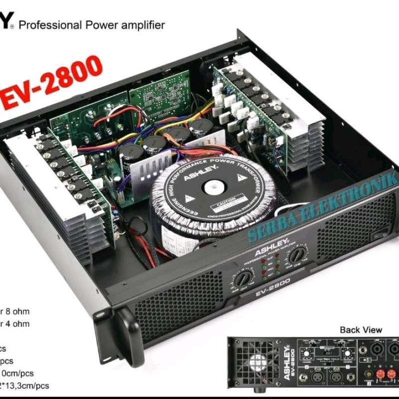 Jual Power Amplifier Ashley Ev2800 Ev 2800 Class Original Di Seller ...