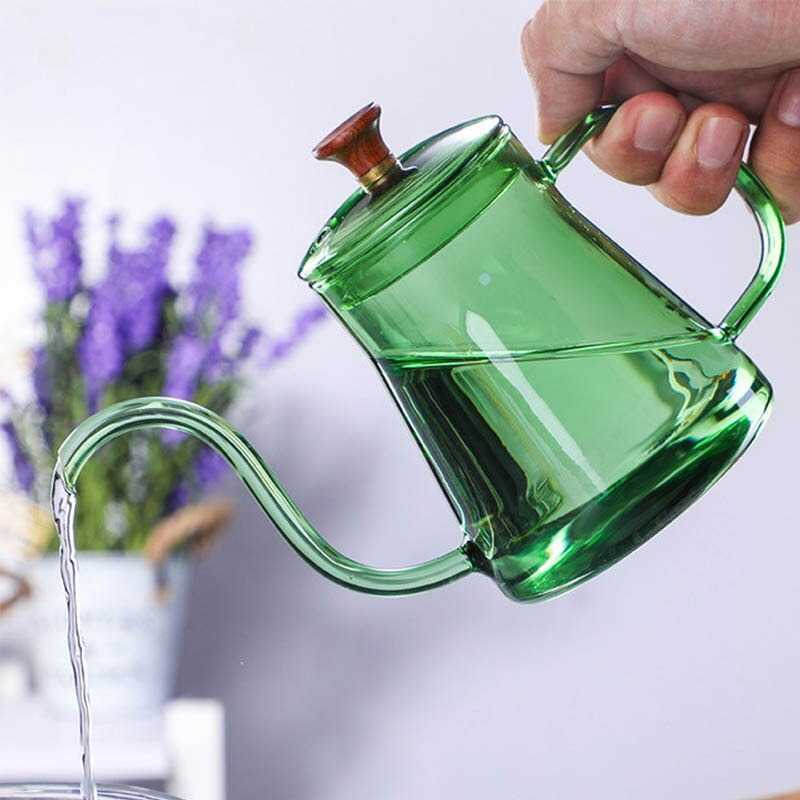Promo GLO - BORREY Teko Pitcher Teh Gooseneck Chinese Teapot Glass ...