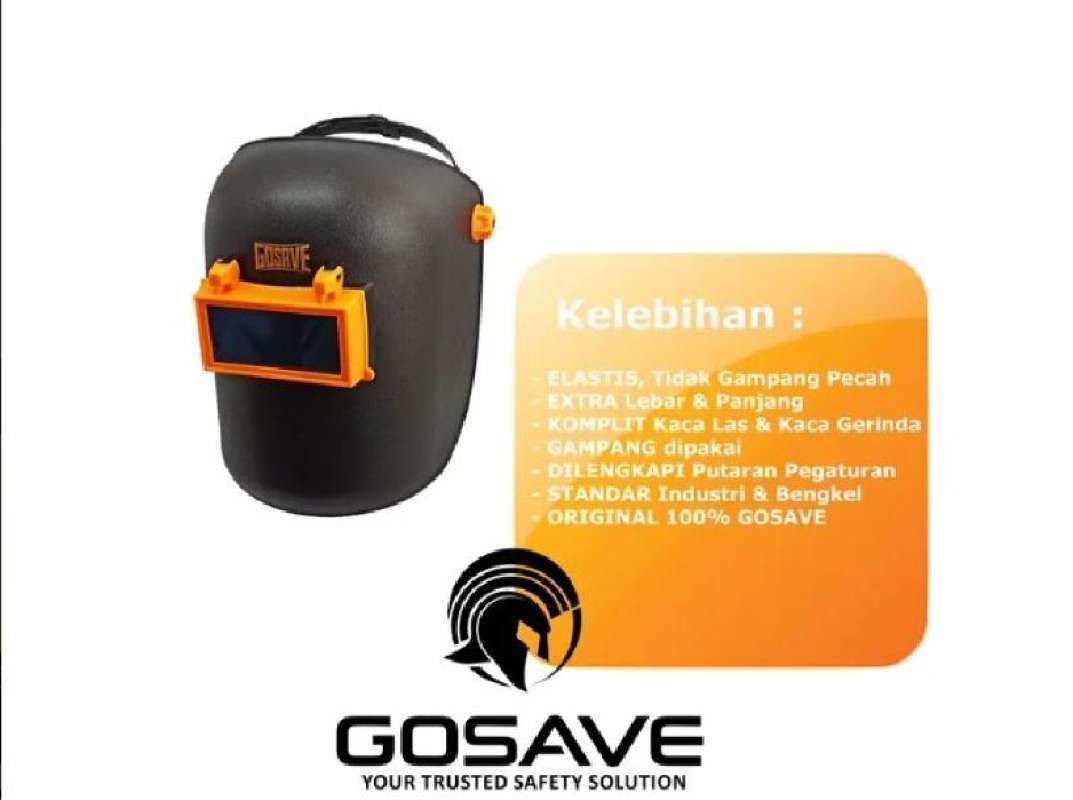 Jual Kedok Las GOSAVE / topeng las / helm las / Face shield Welding di ...