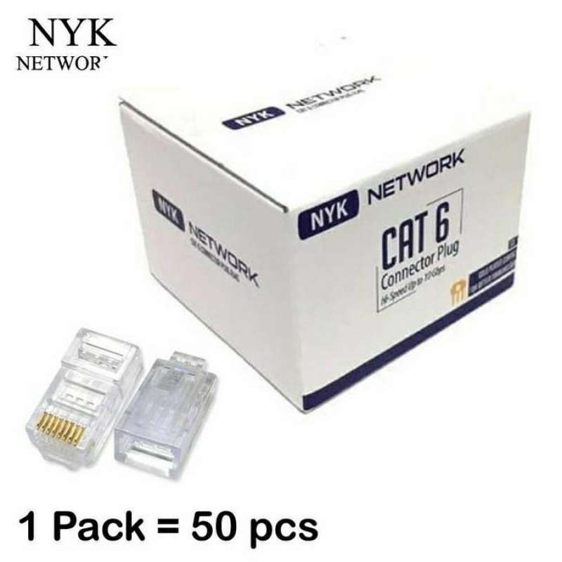 Jual Nyk Connector RJ45 Cat6 Box (50Pcs) di Seller greatwest - Mangga ...
