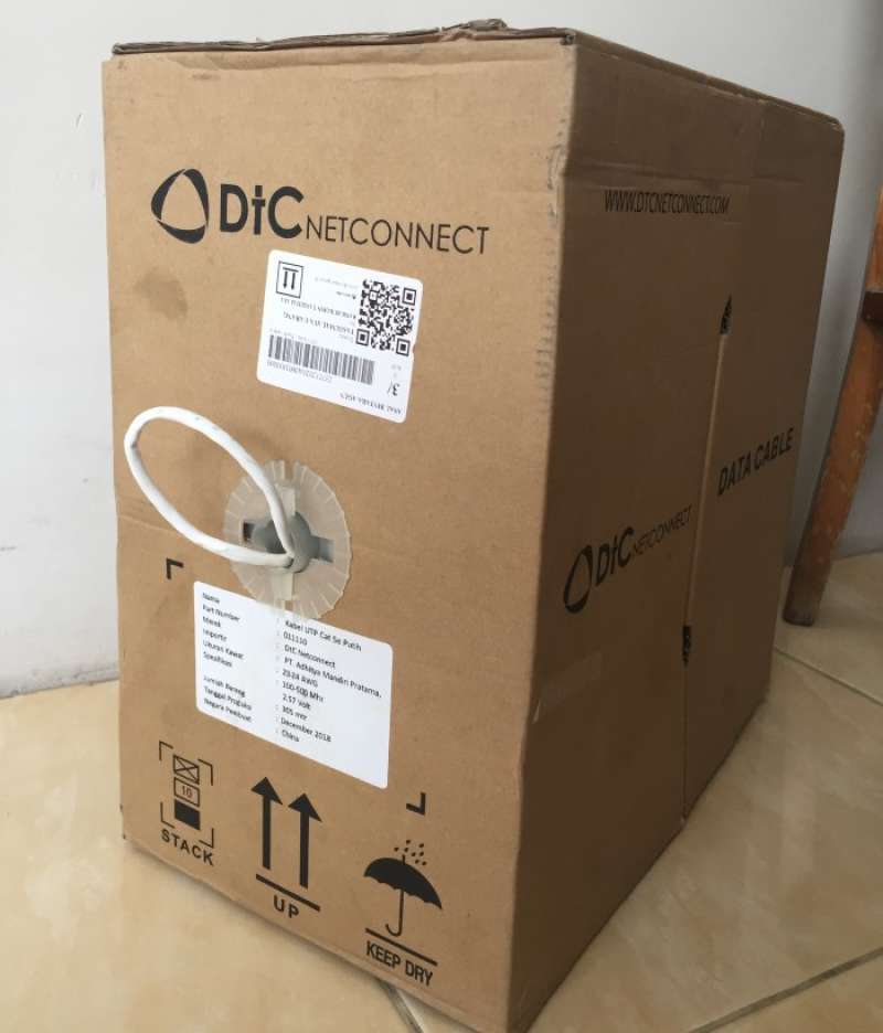 Promo DTC UTP Cable cat 5e/ kabel DTC UTP cat5e/putih 305meter ORIGINAL ...