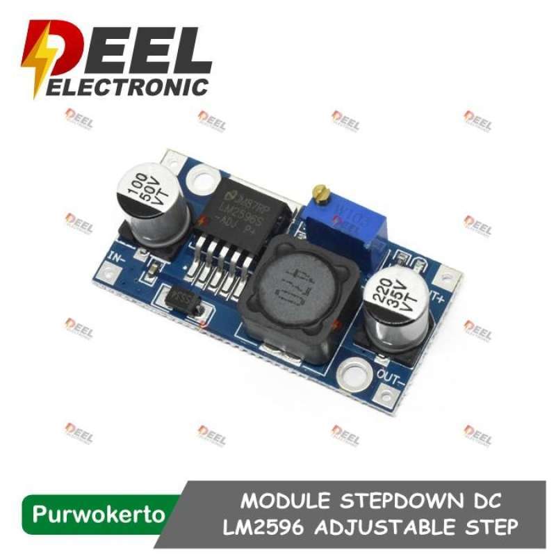 Jual MODULE STEPDOWN DC-DC LM2596 ADJUSTABLE POWER SUPPLY PENURUN TEGANGAN di Seller DEEL ...