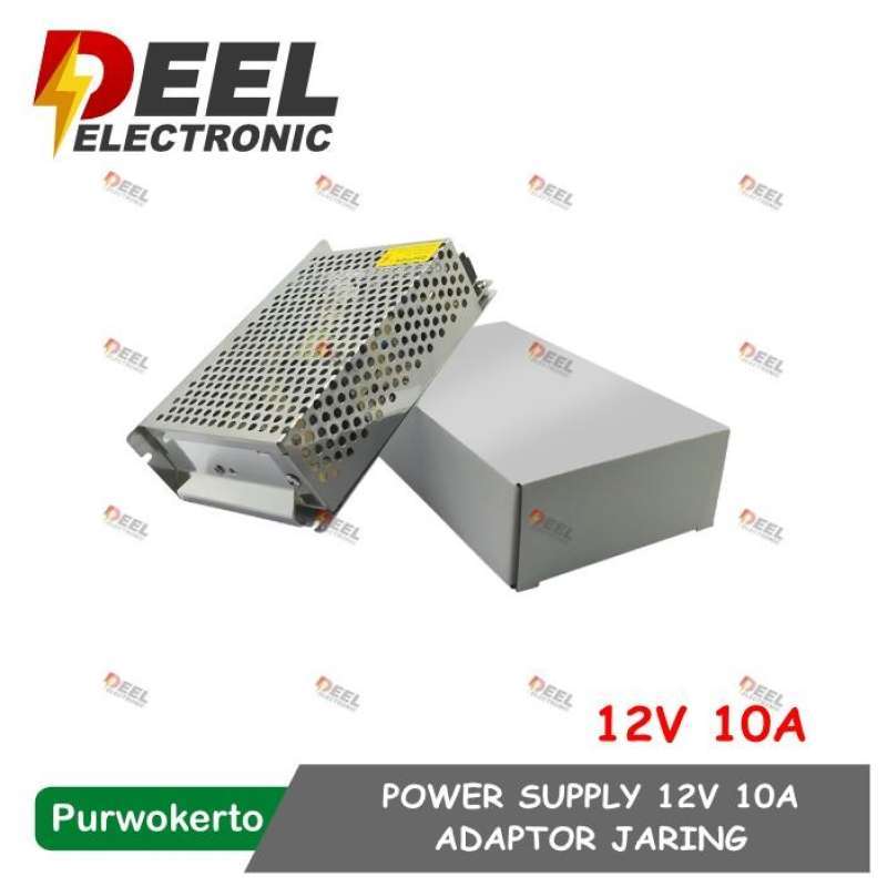 Jual POWER SUPPLY 12V 10A ADAPTOR JARING 12V/10A TRAFO DC 12V 10A PSU 220V di Seller DEEL ...