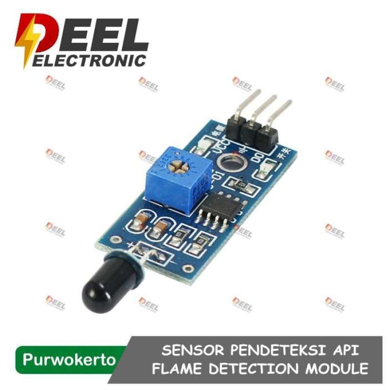 Jual Sensor Pendeteksi Api Infrared Flame Detection Module For Arduino