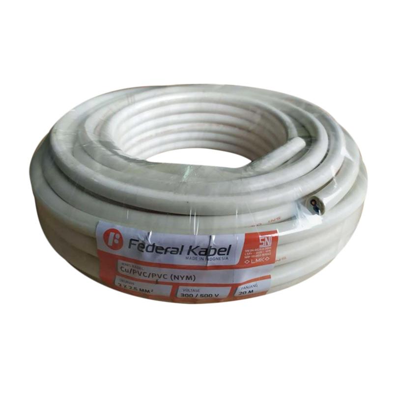 Promo Federal Nym Kabel Listrik [2 X 2.5mm²/ 20 M] Diskon 18% Di Seller ...