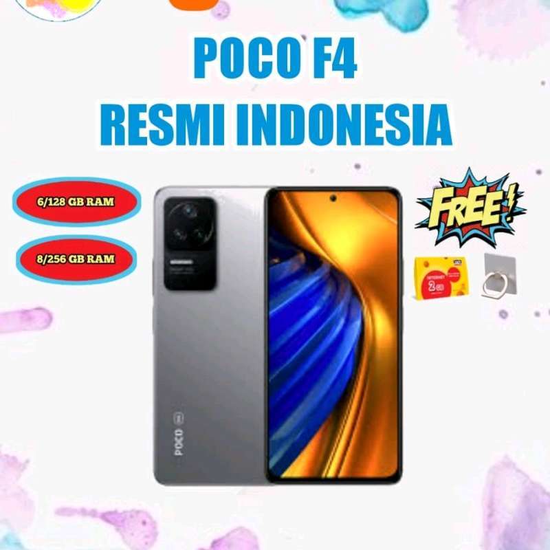 Promo XIAOMI POCO F4 (RAM 6/128GB & 8/256GB) GARANSI RESMI XIAOMI INDONESIA - 6/128 Black Diskon ...