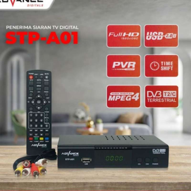 Jual Advance Set Top Box Penerima Siaran Digital Setup Box Stp - A01 Di ...