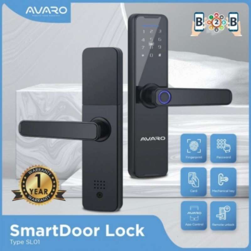 Jual avaro WiFi smart door lock sl01 with fingerprint RFID -handle pintu di Seller Eudora ...