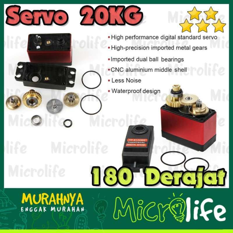 Promo Servo Td8120mg 20kg Digital Servo Motor 180 Derajat Degree Diskon ... Promo Servo Td8120mg 20kg Digital Servo Motor 180 Derajat Degree Diskon ...