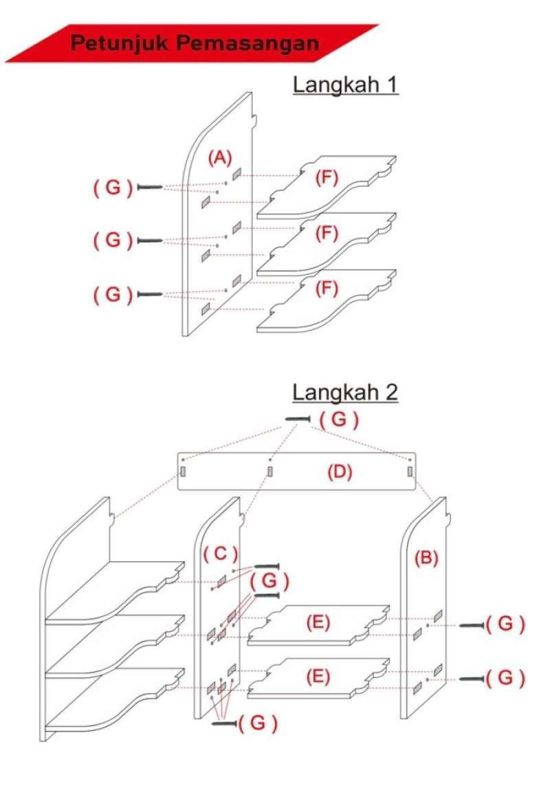Promo Rak Tambahan Untuk Meja Kantor Dan Belajar Diskon 5% Di Seller Dh ...
