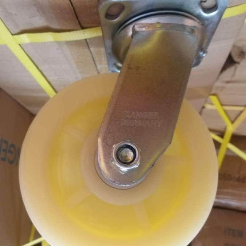 Jual roda nilon 8 inch hidup ranger germani heavy duty/roda troli di ...