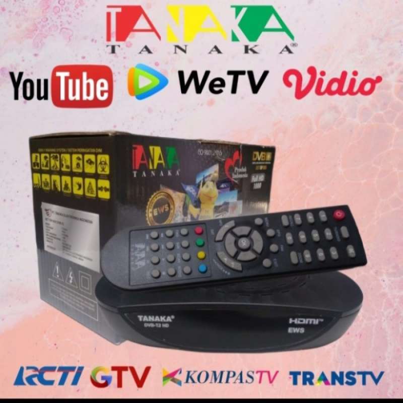 Jual Stb Dvb Set Top Box Tv Digital Tanaka T2 Tanaka New Produk - Paket ...