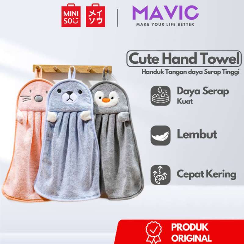 Jual MINISO Hand Towel Handuk Tangan Daya Serap Tinggi Original ...