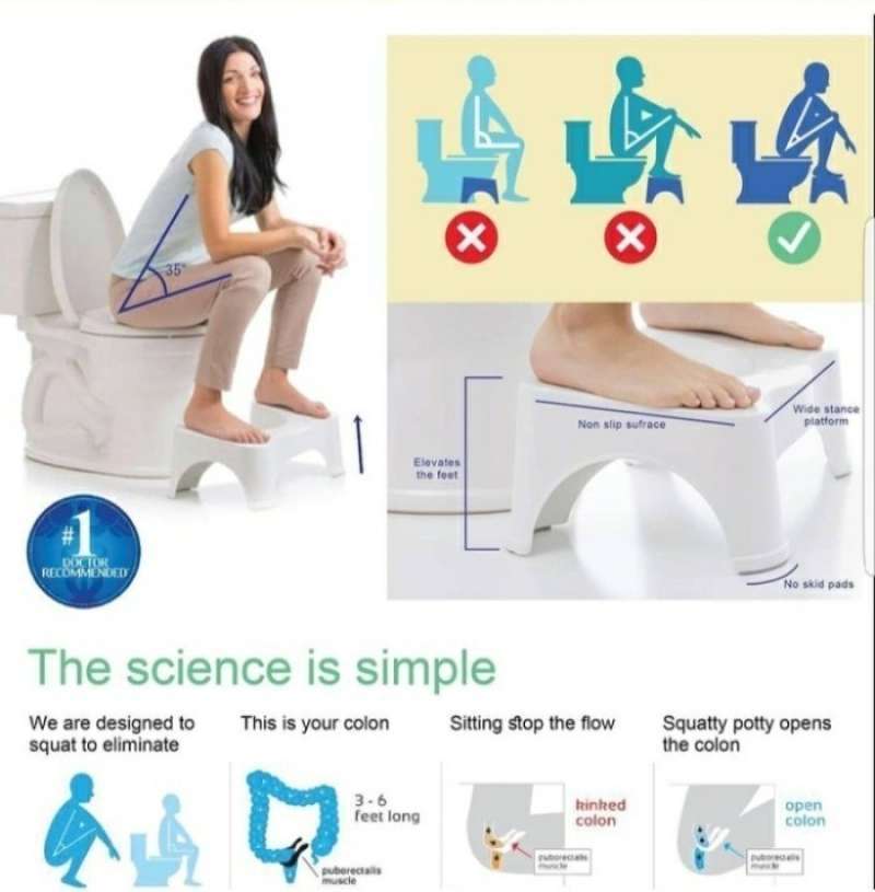Promo Folding Squatting Stool / Pijakan Kaki Toilet Duduk Diskon 12% di ...