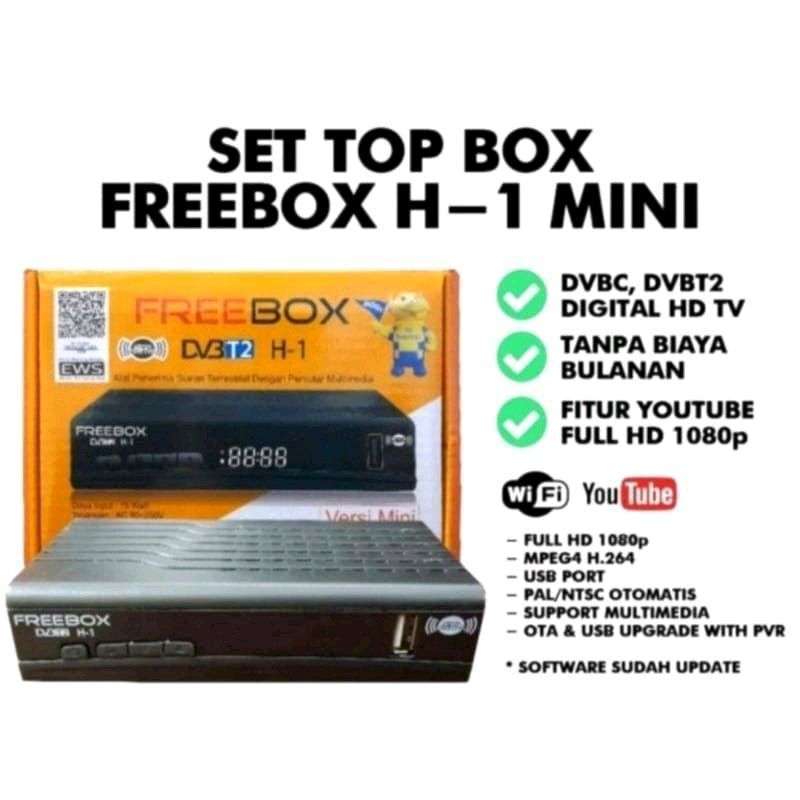 Jual Set Top Box Freebox H1 New DVB T2 Digital Best Seller Standar ...