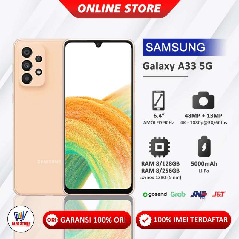 Jual SAMSUNG A33 5G RAM 6/128GB GARANSI RESMI di Seller Alfastore ...