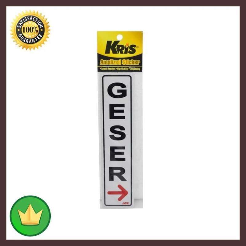 Jual Stiker Anodized Geser Kanan 6x20 Cm di Seller Surya Agung Mandiri ...