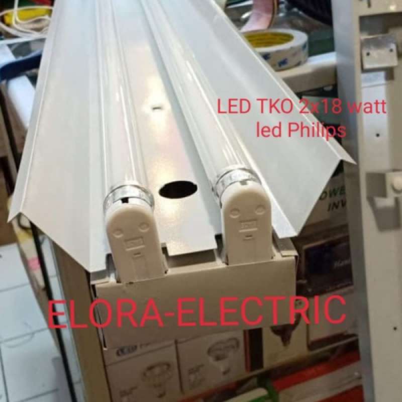 Jual Free Ongkir Kap Lampu Tko 2X36/2X18Watt Kap Lampu + Tl Philips Led ...