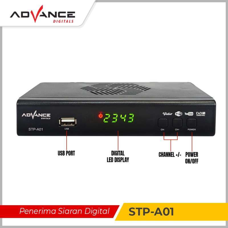 Jual ADVANCE Set Top Box Tv Digital Matrix DVB T2 HD EWS - Stb+wifi di ...