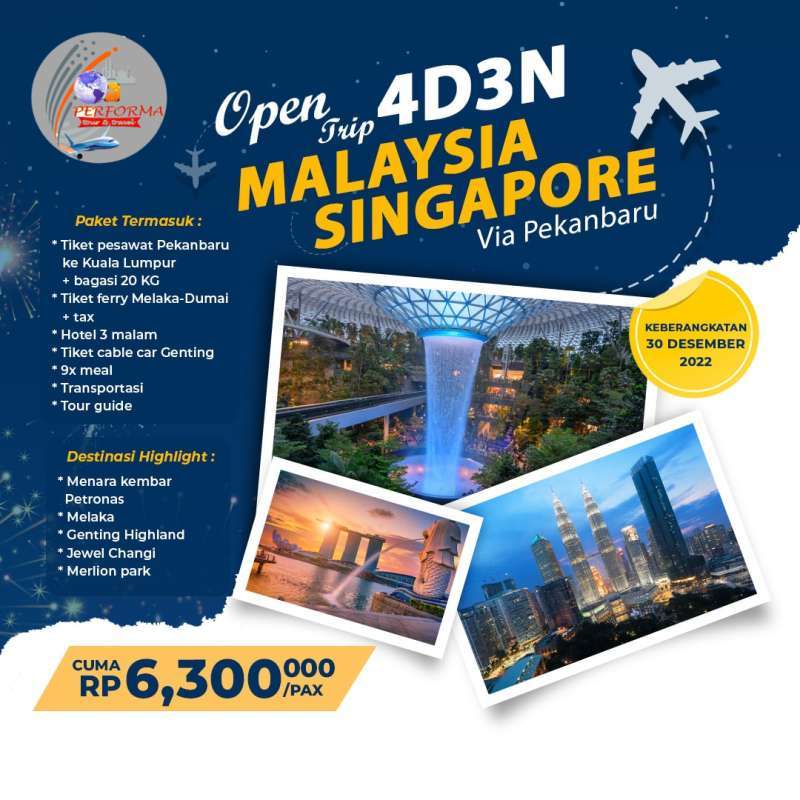 Jual 4D3N MALAYSIA – SINGAPORE di Seller 2canholiday - Mulyorejo, Kota Surabaya | Blibli