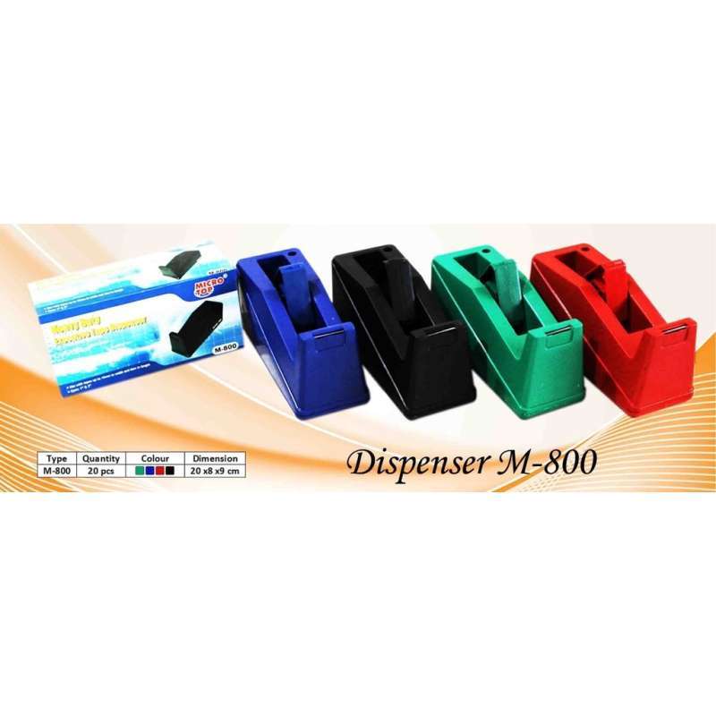 Jual SOS Dispenser Tape MICROTOP M-800 / Tempat Selotip / Tempat ...