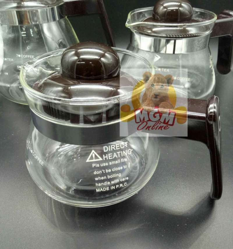Promo Coffee Pot Kaca DIRECT HEATING 3cups / Teko kopi Teko teh kaca ...