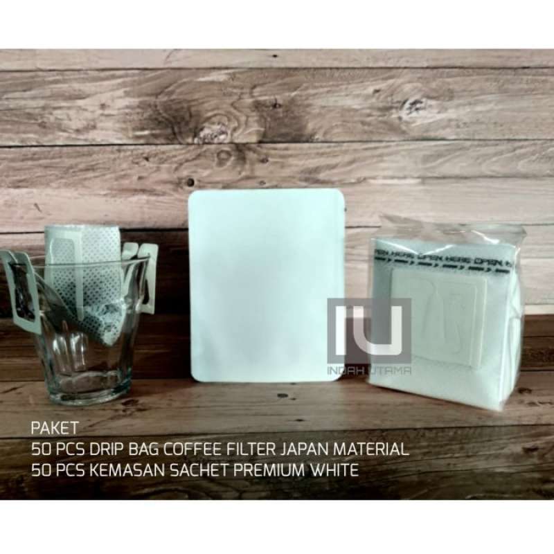 Promo Paket Drip Bag Coffee Filter Sachet Putih Doff Diskon 5% di ...
