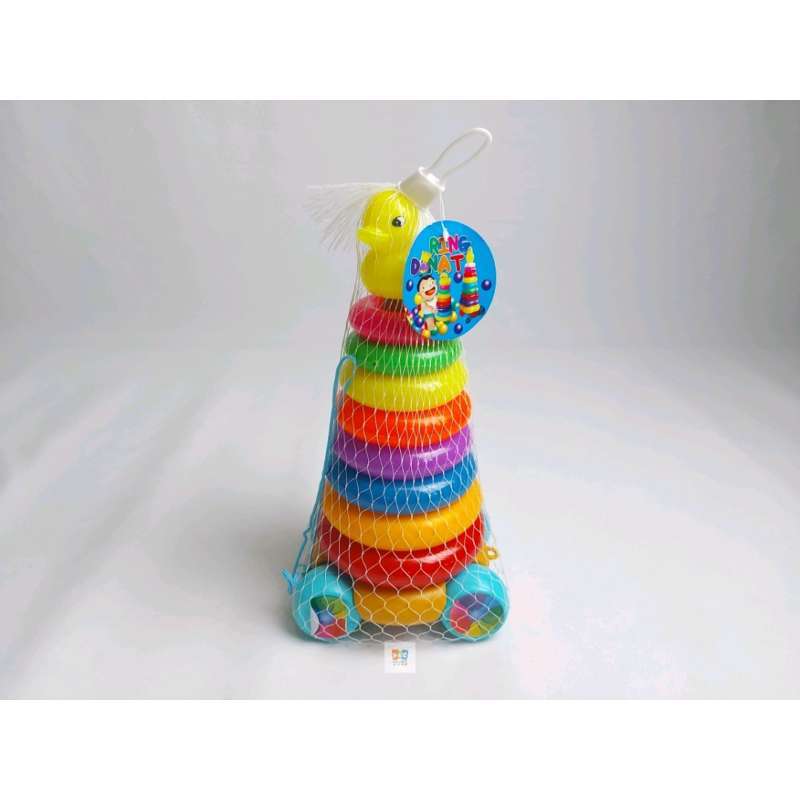 Jual Mainan Ring Donat Bebek Susun 8 Dengan Roda Bisa Ditarik Tinggi 32 Cm Di Seller Acc Toys ...