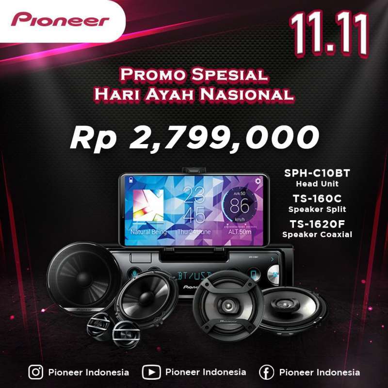 Jual Pioneer Car Audio Promo Special Hari Ayah Nasional SPH-C10BT11.11 ...