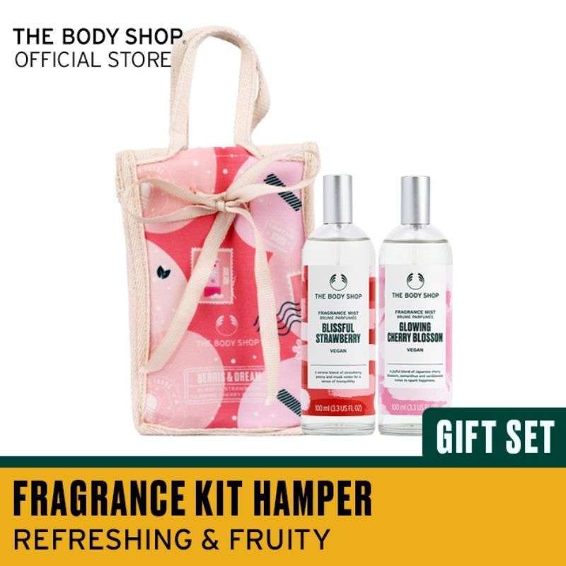 Jual The Body Shop Gift Hamper Refreshing & Fruity Fragrance Kit Di ...