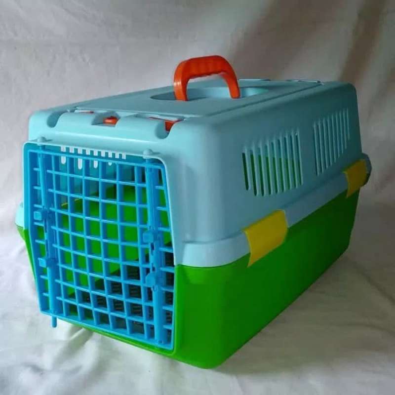 Jual Kandang Kucing Box Cargo-Travel 2pintu Pink+Coffe di Seller V ...