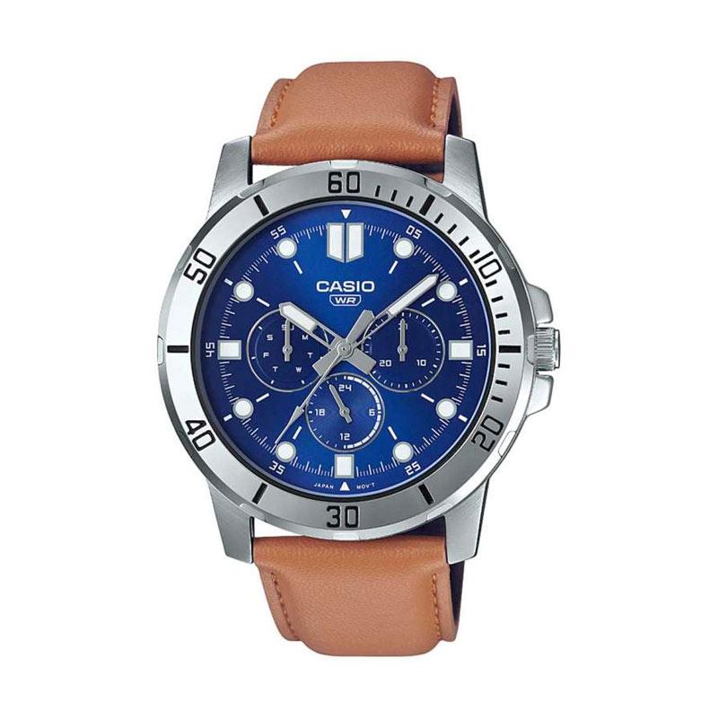 Jual Casio Tali Kulit Jam Tangan Pria [mtp-vd300l-2eudf] Di Seller ...